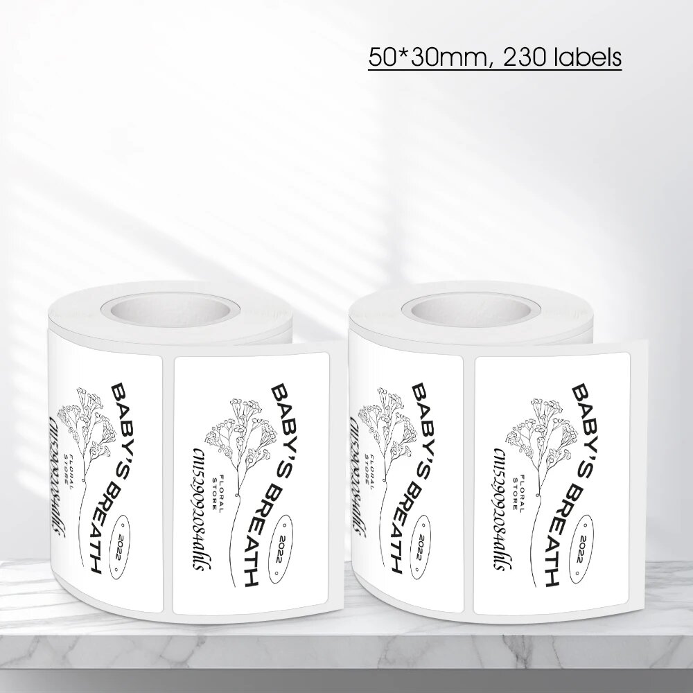 Этикетки "Baby's Breath", 50x30mm, 230 шт, 2PK