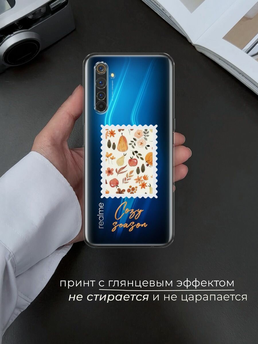Силиконовый чехол на Realme 6 Pro / Реалми 6 Про с принтом Уютный сезон — фото 1