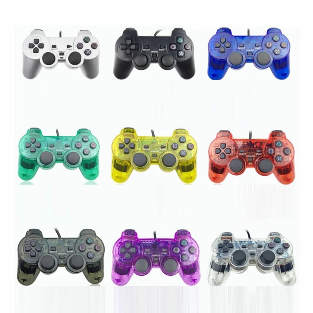 9-цветный проводной геймпад для контроллера Sony PS2, геймпад для консоли Sony PS2, джойстик Mando, игровые аксессуары для консоли
