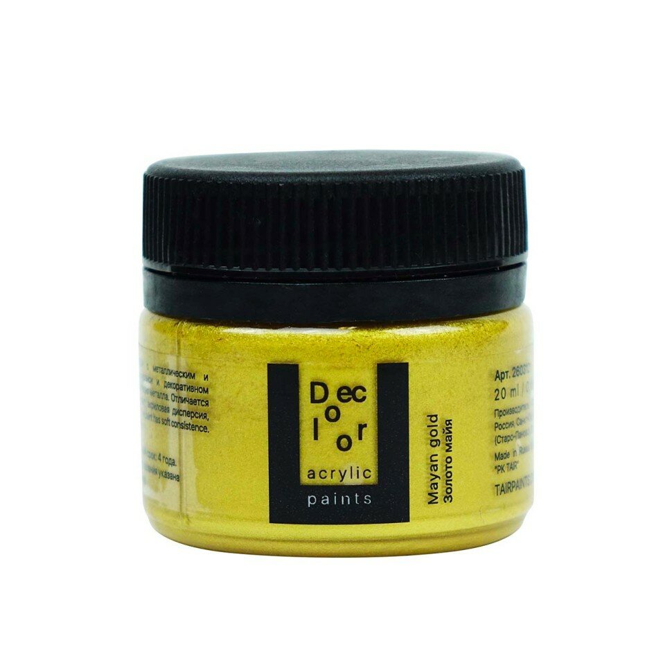 Акрил Золото майя Деколор 20мл, артикул 2603121