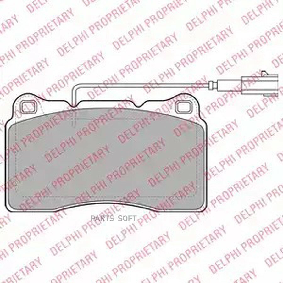 DELPHI LP2045 Колодки тормозные дисковые 156,159,166, Brera, Spider, Delta, Carisma, Lancer Evolution