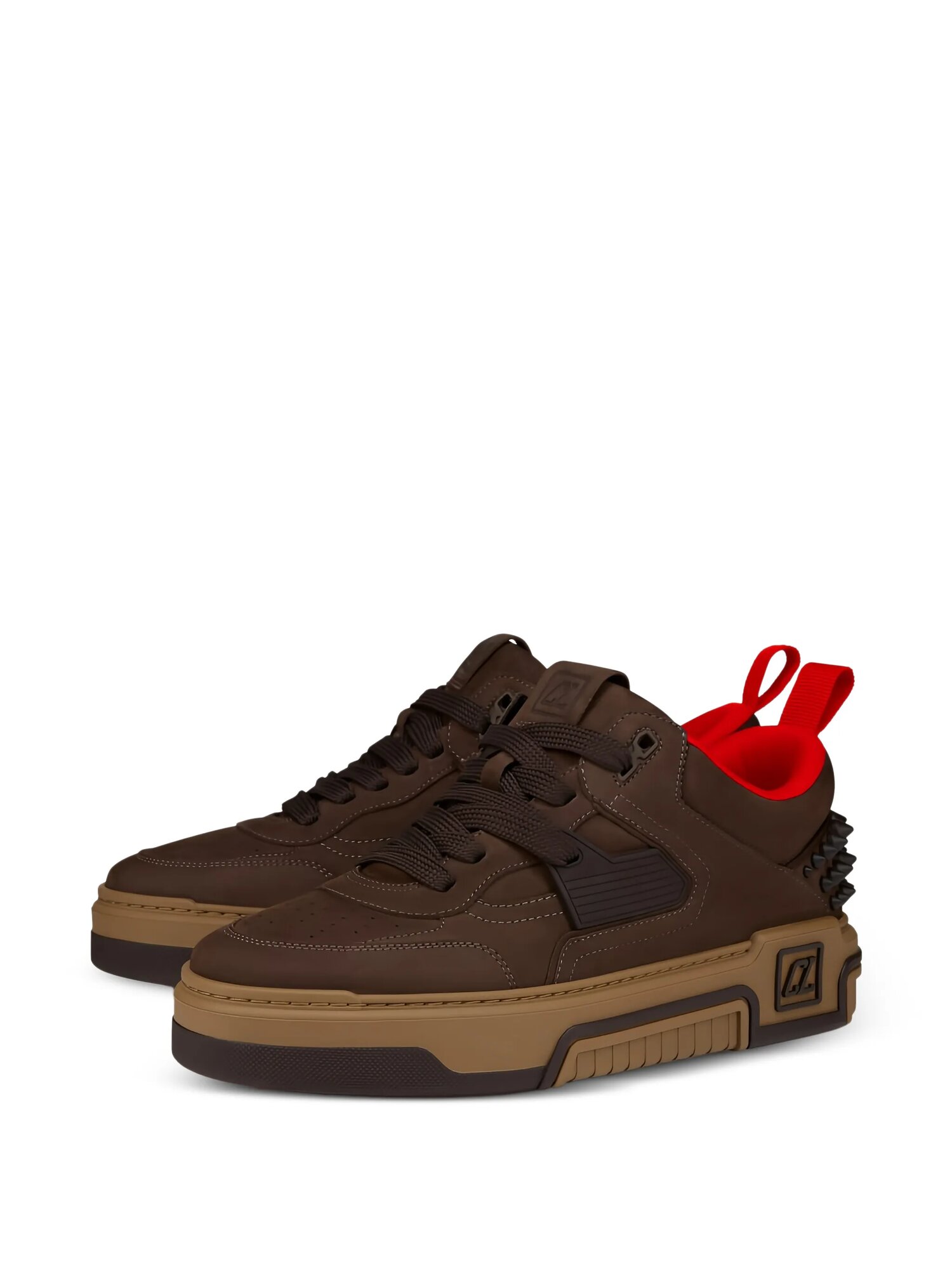 Кроссовки Christian Louboutin Astroloubi, размер 40, коричневый/серый/оранжевый — фото 1
