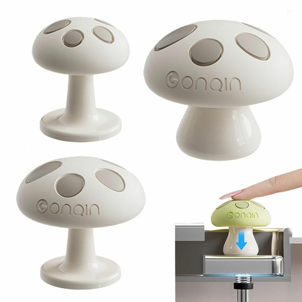 3шт Кнопка слива на унитазе грибовидная круглая.