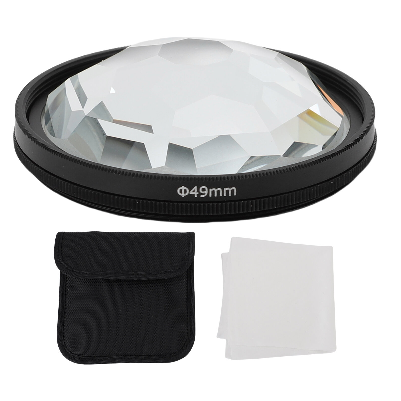 Фильтр калейдоскопа для камеры, высокопропускающий оптический стеклянный объектив камеры, фильтр калейдоскопических эффектов 49 мм / 1,93 дюйма