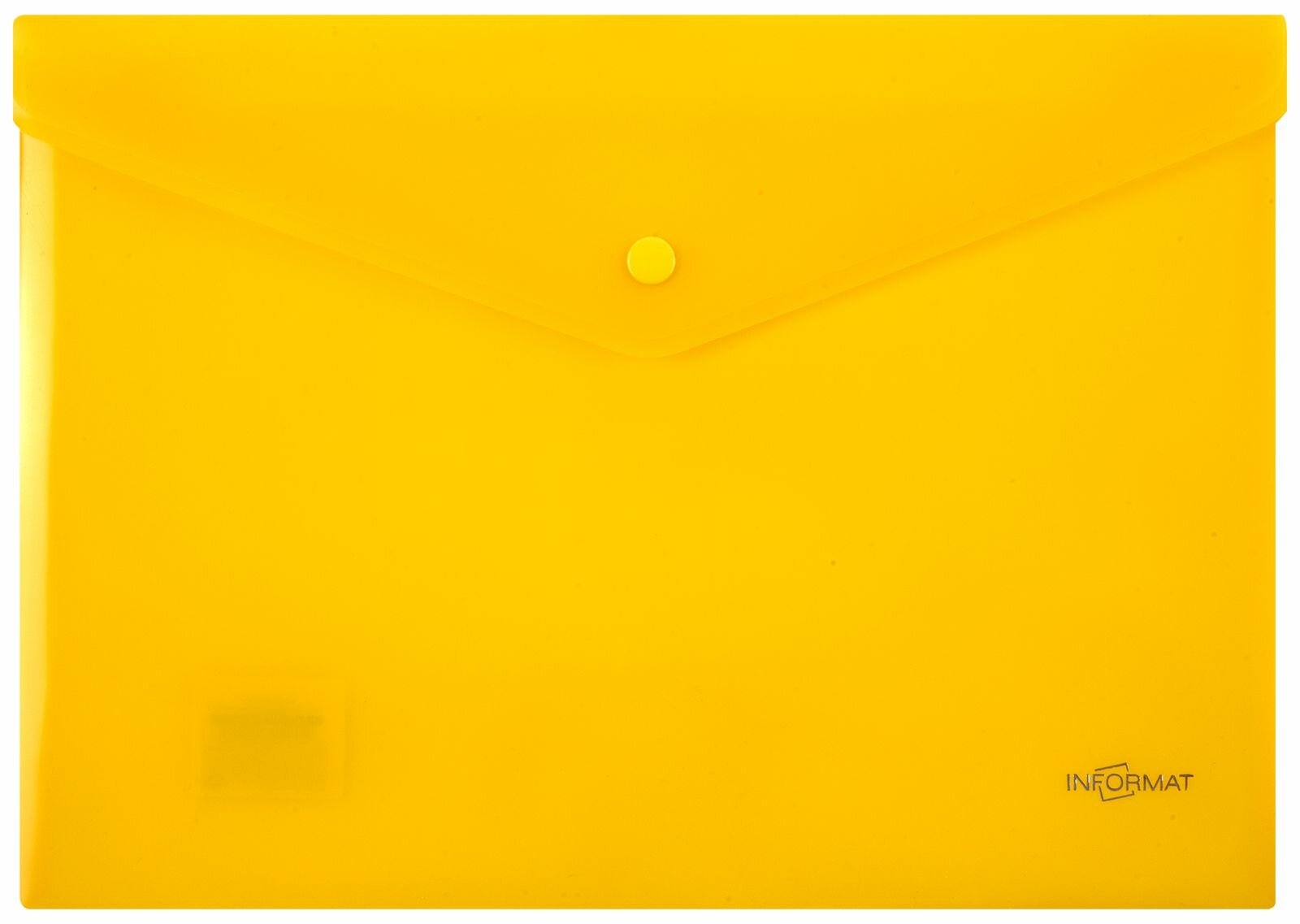 Пластиковый Конверт INFORMAT А4, на кнопке, пластик 180 мкм, ассорти 1 шт