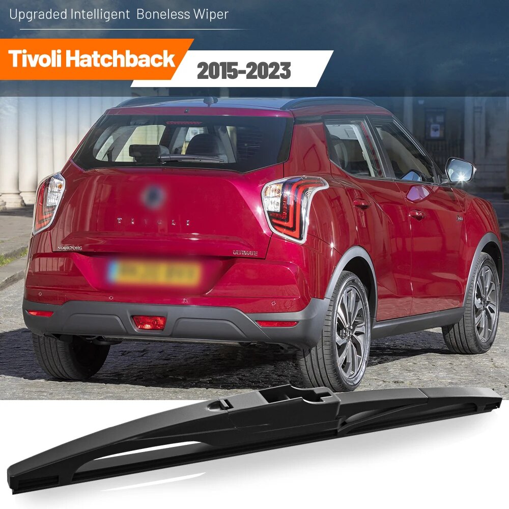 12-дюймовый Задний Дворник Для SsangYong Tivoli Hatchback 2015-2023, Черная Резина, Автоаксессуар Duzikmi