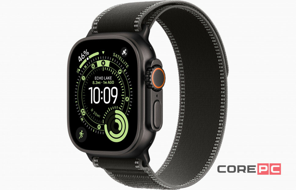 Умные часы Apple Watch Ultra 3 49mm Black Titanium Case with Black/Charcoal Trail Loop (S/M)