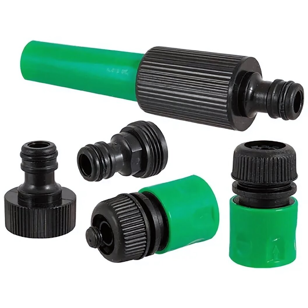 Набор для полива Park HL050, 5 предметов, пластик, черный/зеленый