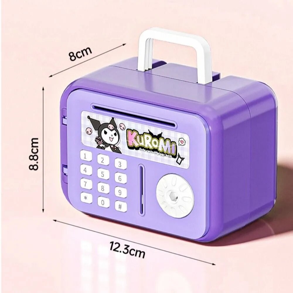 Копилка Hello Kitty Детская Пластиковая Копилка для детей с замком и паролем Размеры: 12.3*8.8*8 см — фото 1
