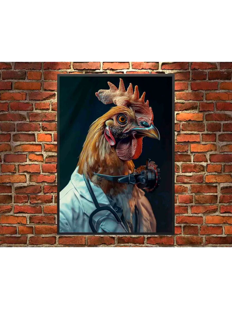 Курица-птичий доктор 3, Плакат 30x42см