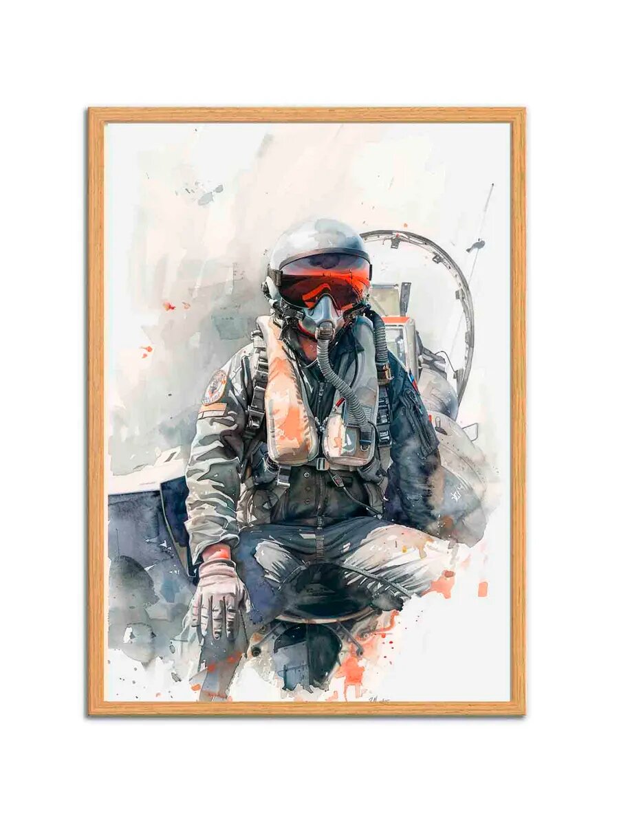 Пилот-птица-Авосет 1, Плакат 30x42см