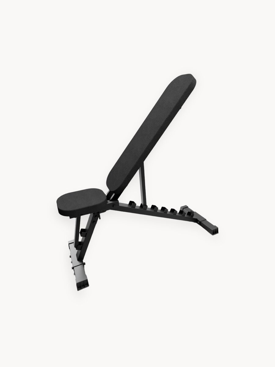 Скамья для жима черная складная