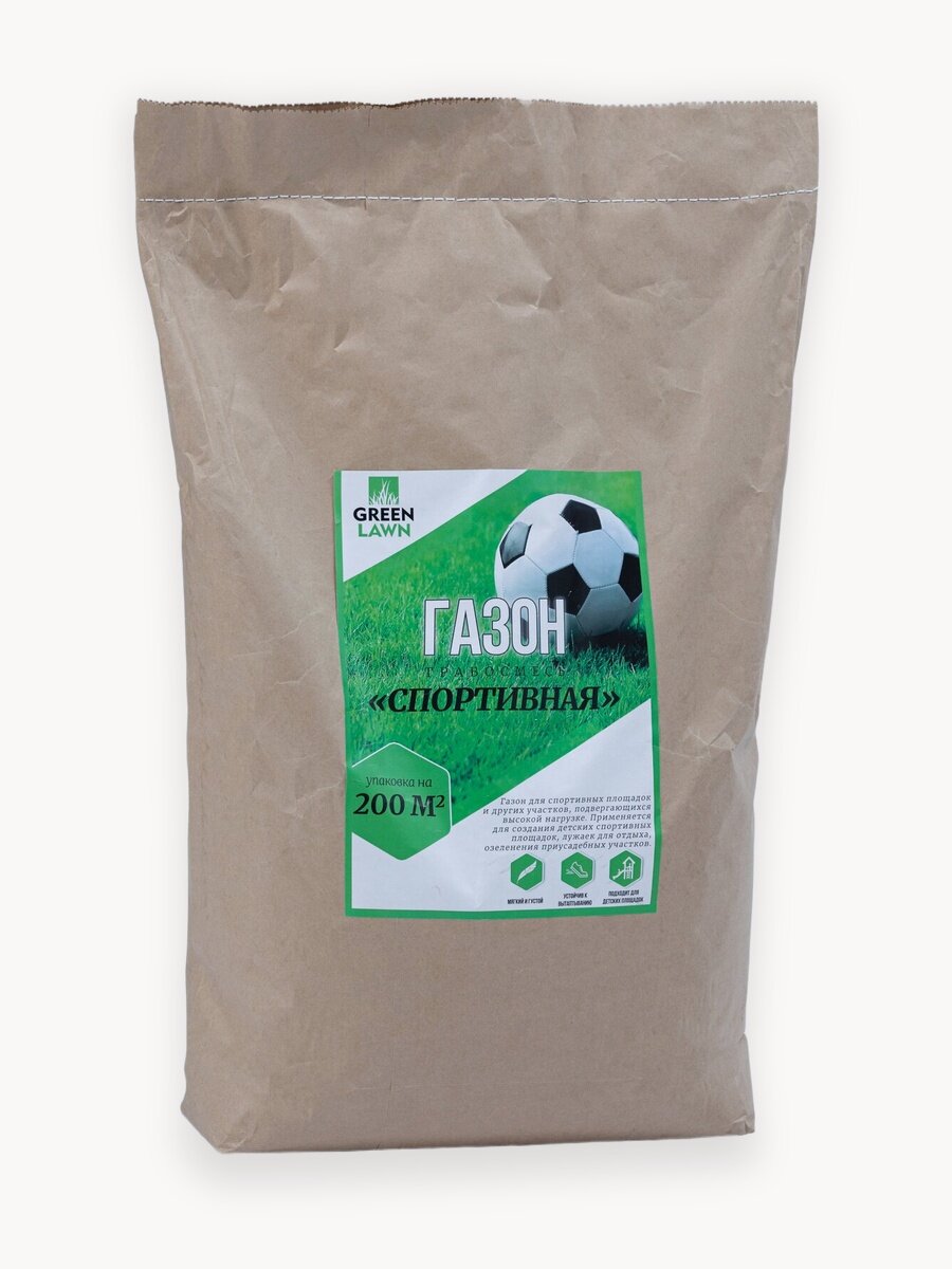 Газонная трава, семена, спортивная травосмесь, 10 кг