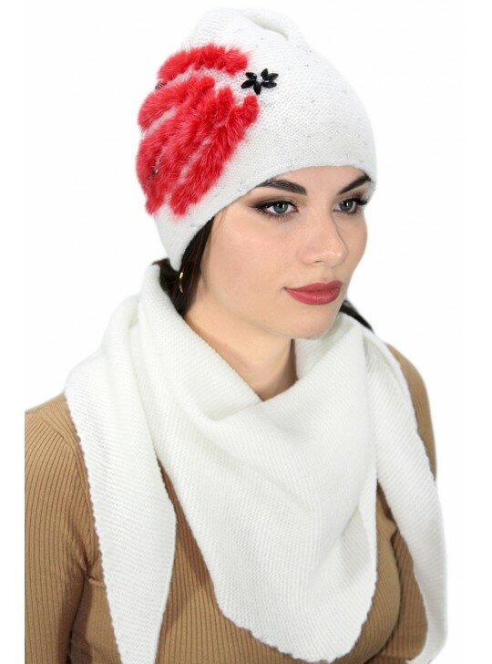 Комплект с головным убором Комплект "Адельмия" шапка+косынка для женщин