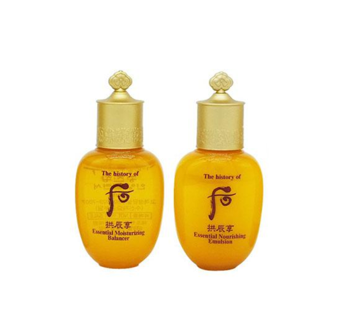 Тонер и эмульсия увлажняющие THE HISTORY OF WHOO Essential Moisturizing Balancer & Nourishing Emulsion 20ml+20ml