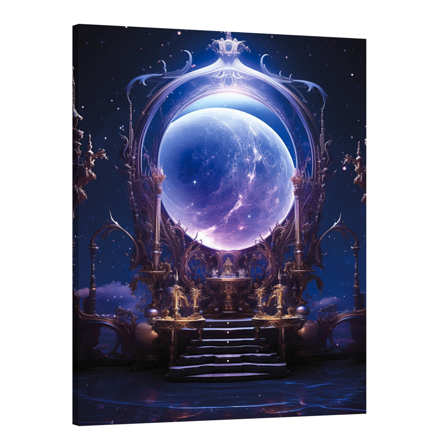 Интерьерная картина 50х70 "Лунное зеркало"