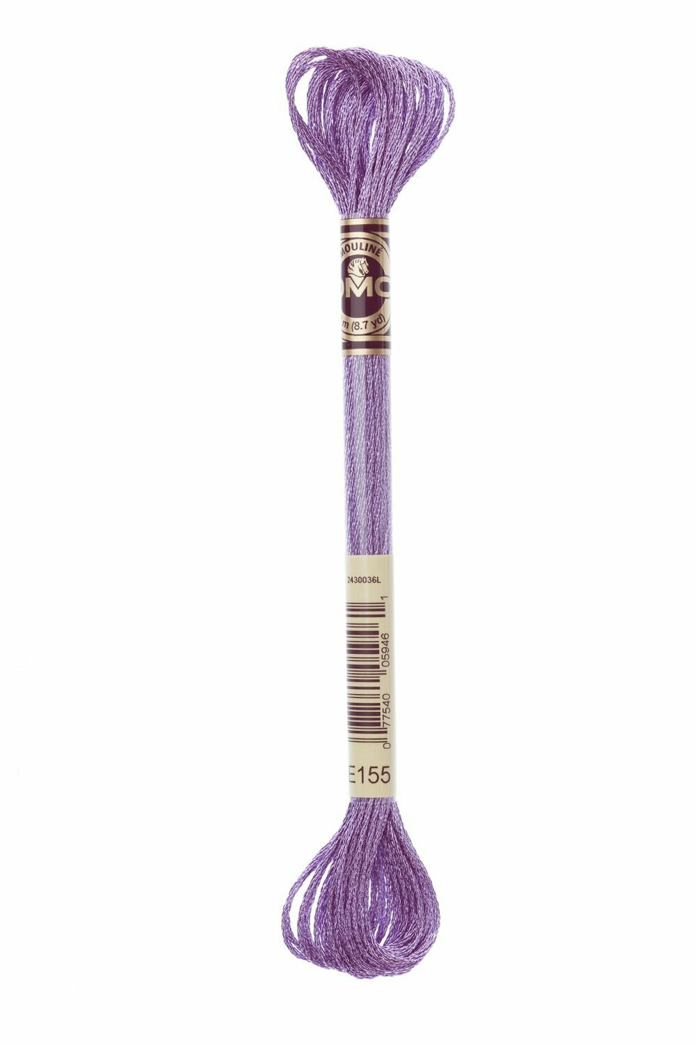 Нитки для вышивания DMC LIGHT EFFECT (1шт, 8м, цвет: E155 - Amethyst)