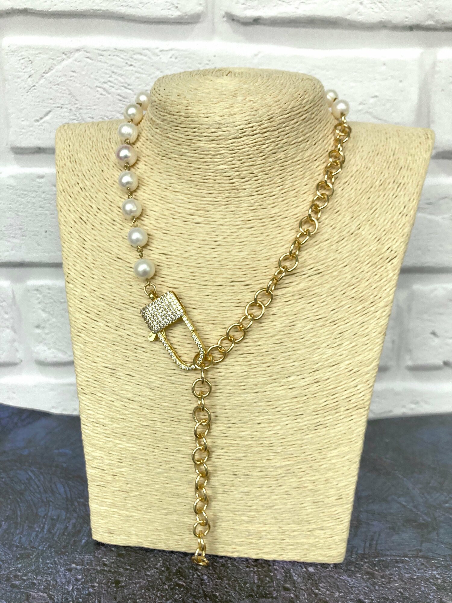 Колье, жемчуг пресноводный