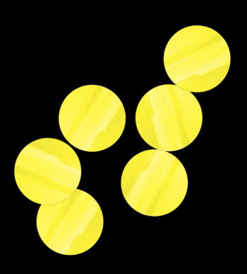 Конфетти бумажное Круги желтые