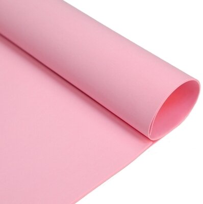 Фоамиран для творчества 1мм велюровый размер 50х50см, холодный розовый (5шт)