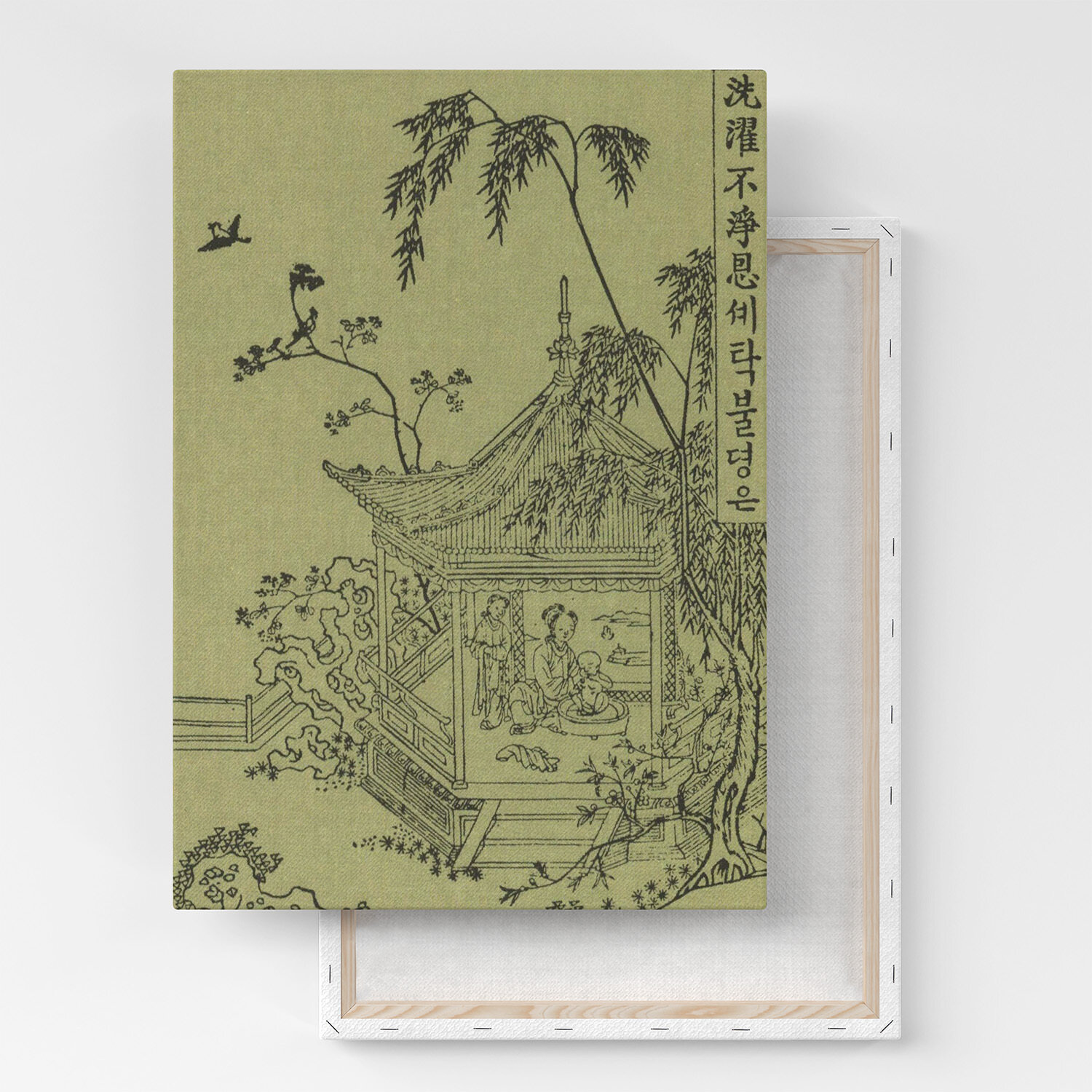 Картина на холсте, репродукция / Ким Хон До / Размер 30 x 40 см