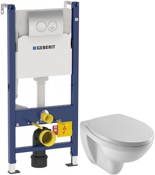 Комплект подвесной унитаз Jacob Delafon Patio EDV102-00 + E70021-00 + система инсталляции Geberit 458.124.21.1
