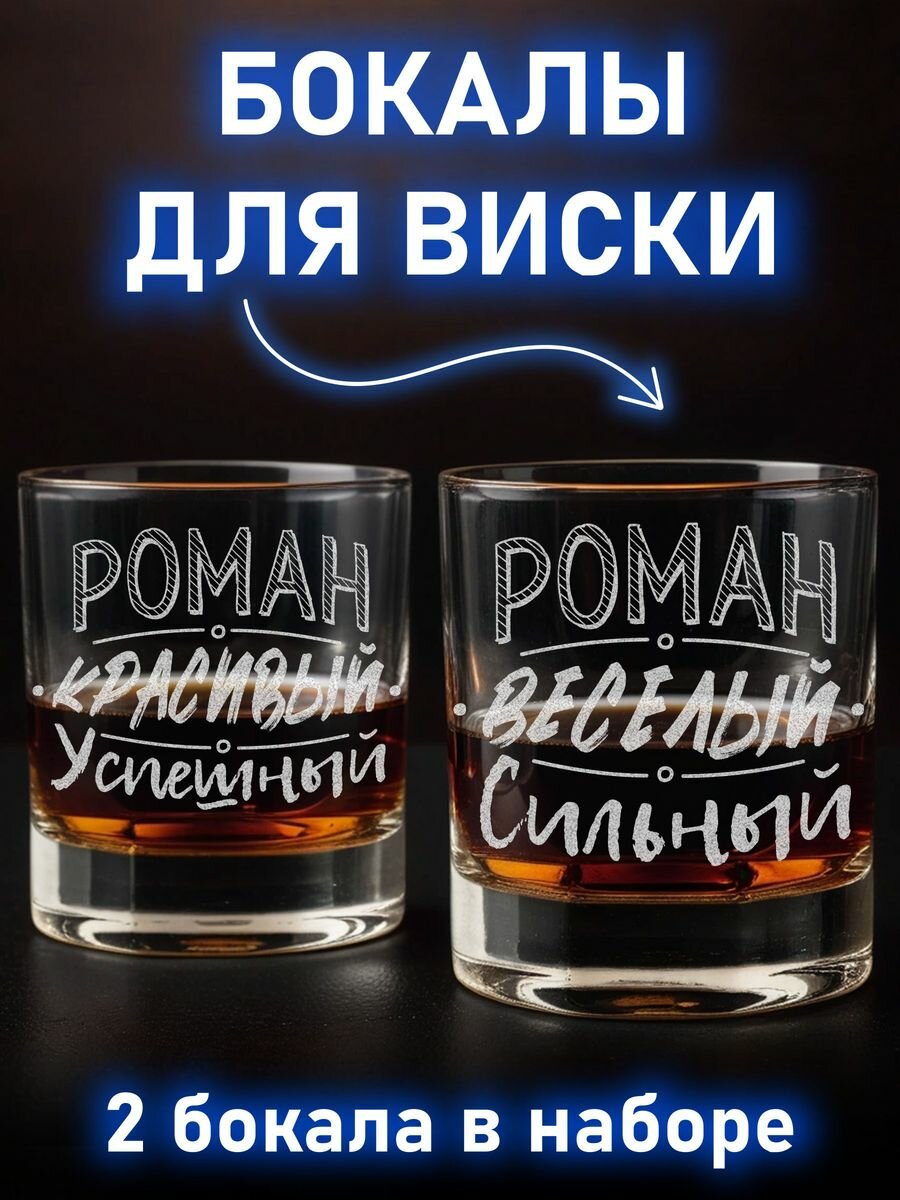 Именной набор для виски Роман
