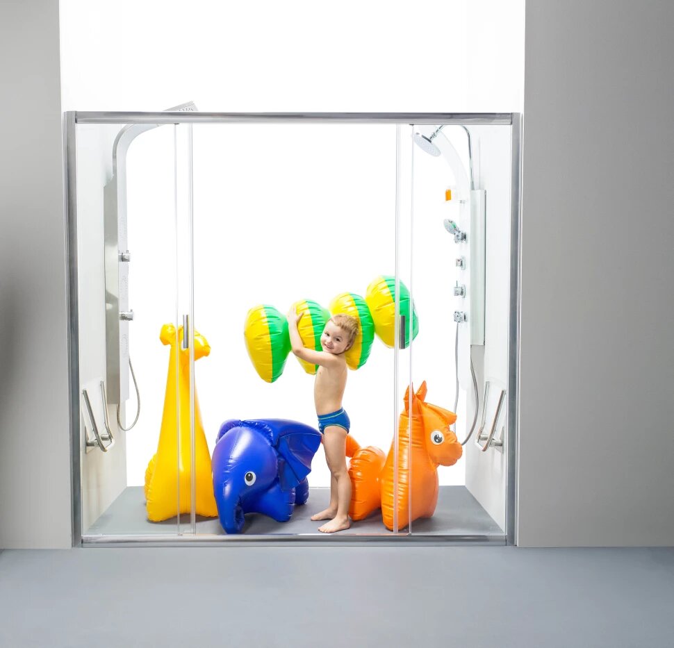 Душевые раздвижные двери Ravak Blix BLDP4 150 блестящий Transparent 0YVP0C00Z1