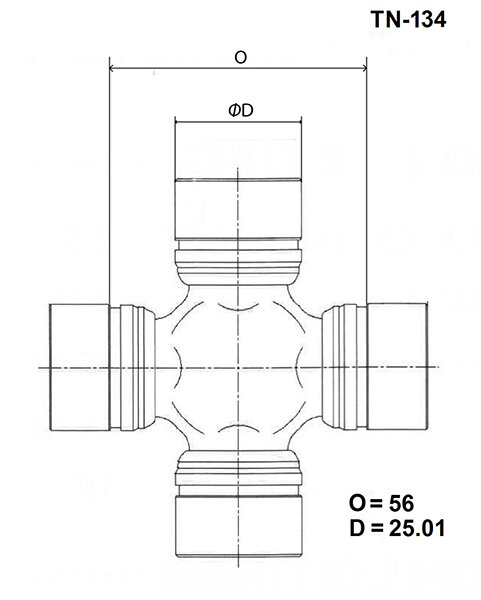 Крестовина карданного вала TOYO арт. TN-134