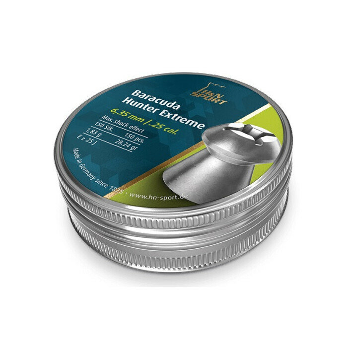 Пули для пневматики H&N Baracuda Hunter Extreme 6,35 мм, 1,83 грамм, 150 штук
