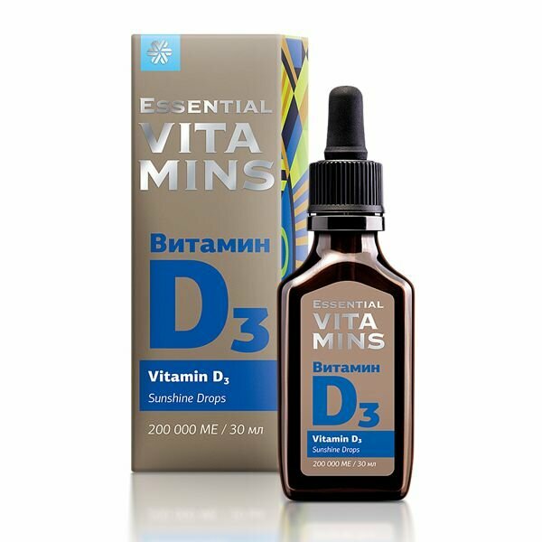 Витамин D3 Essential Vitamins 30мл