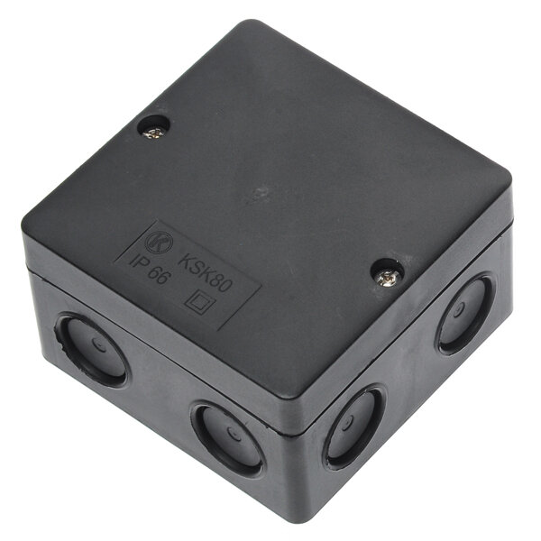 Коробка KSK 80_FA распаечная пластиковая с мембранами 81х81х54мм IP66 черная (Kopos Kolin) (3 шт. в наборе)