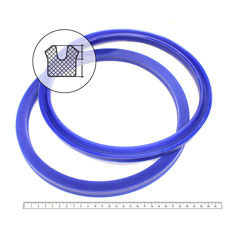 Манжета гидравлическая 220х250х15 (манжета цилиндра 250*220*15) тип UN PU (полиуретан) (упаковка 2 шт.)