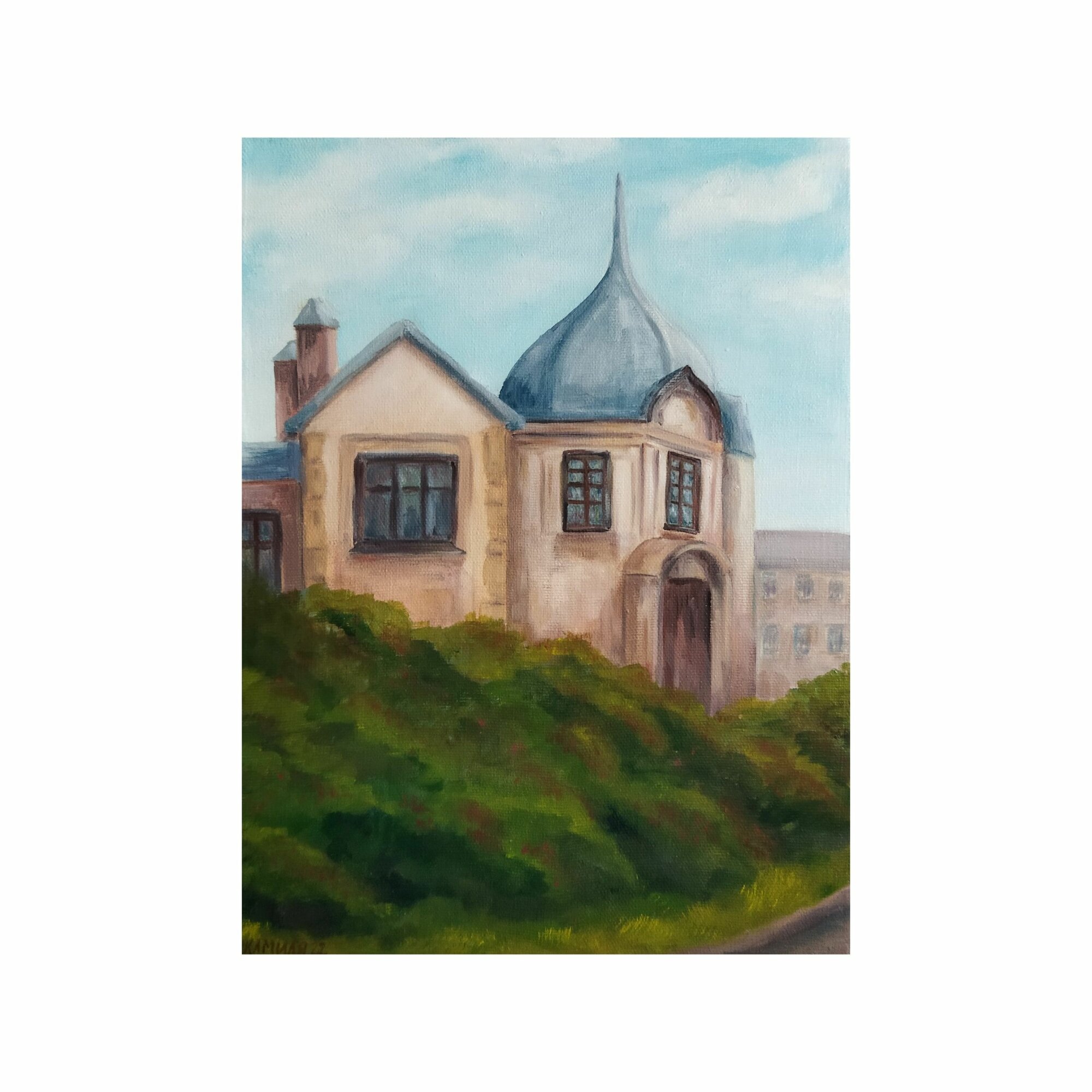 Картина маслом "У Московских ворот", холст 30*40 см, на подрамнике, авторская работа