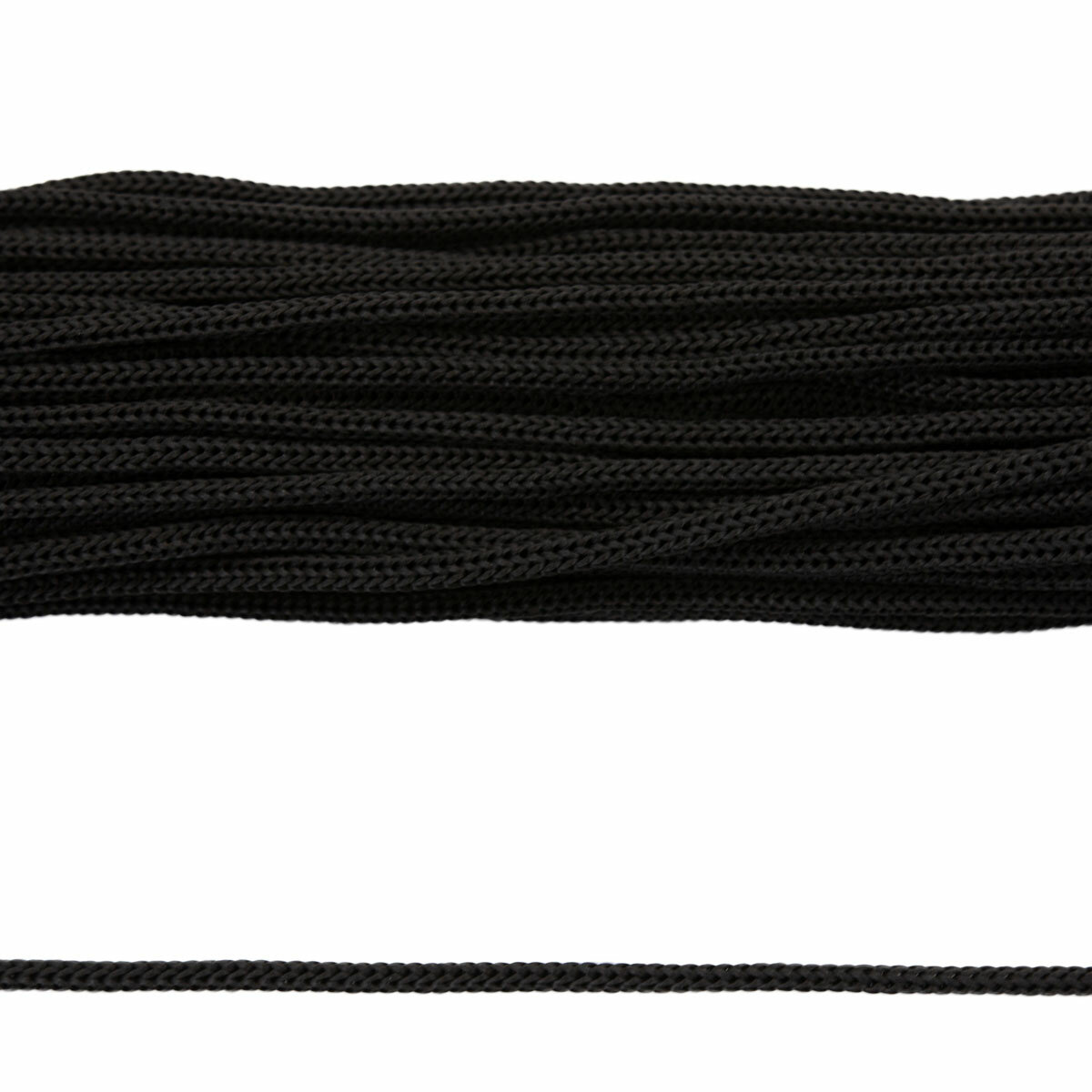 Шнур вязаный хозяйственный 5 мм*100 м, полипропилен (пп), Айрис (5-02 черный)