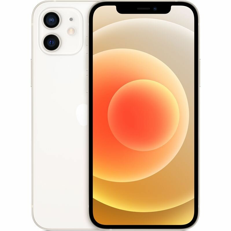 Смартфон Apple iPhone 12 6.1" 1170x2532 OLED, A14 Bionic, 4Gb, 128Gb, белый (MGGV3CH/A)