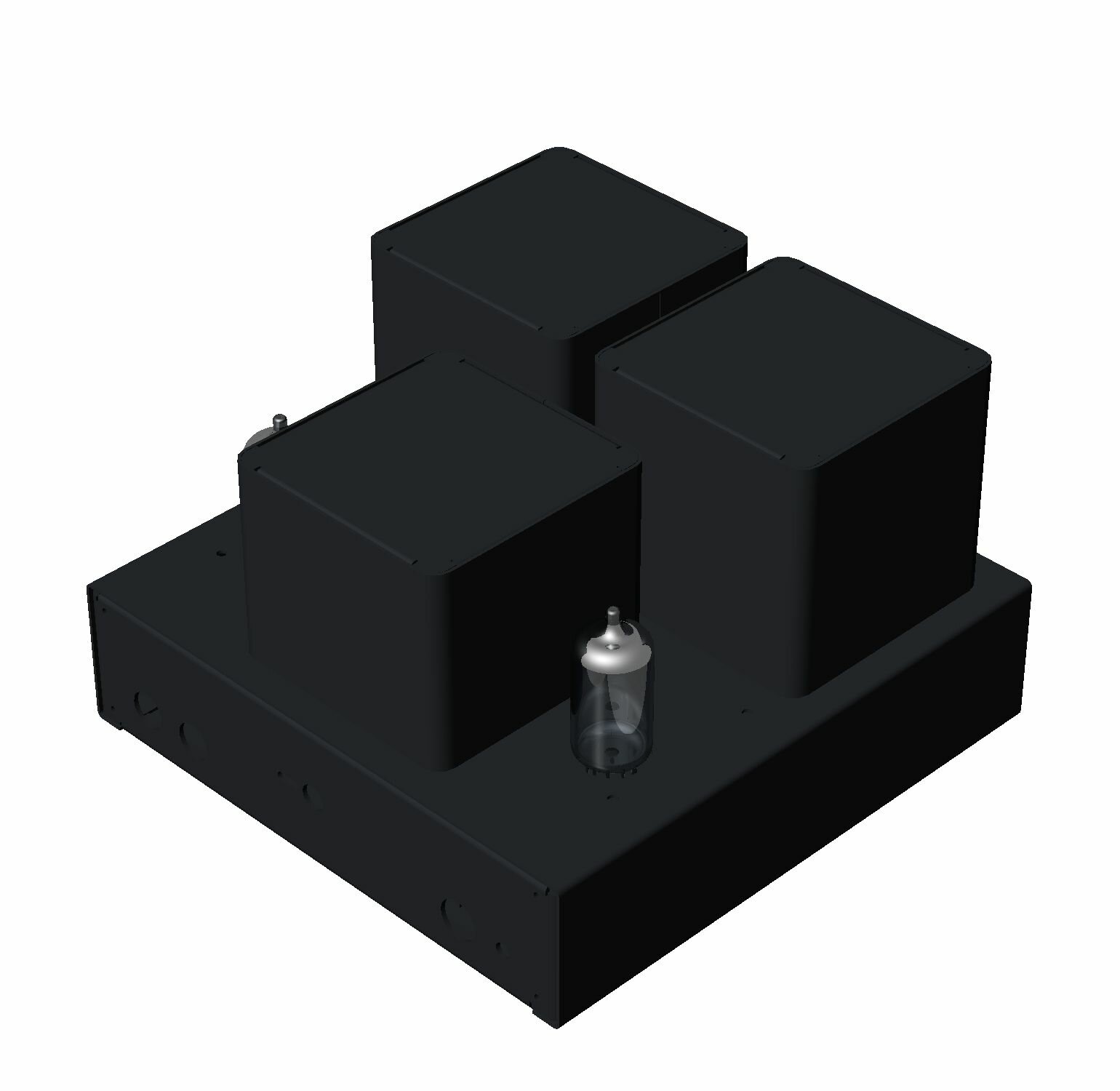 AV-SE51-NB Корпус лампового усилителя для наушников на 2-x лампах