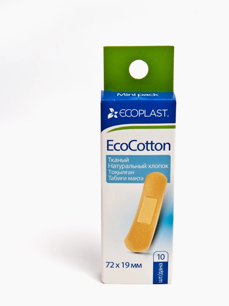 Пластырь медицинский тканый набор ecocotton 72х19 мм 10 шт. 3уп