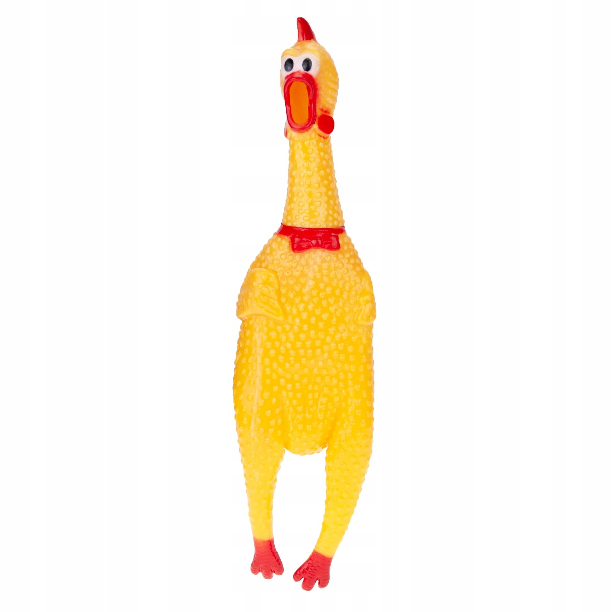 Игрушка-пищалка для собак Кричащая Курица 16 см (желтый)