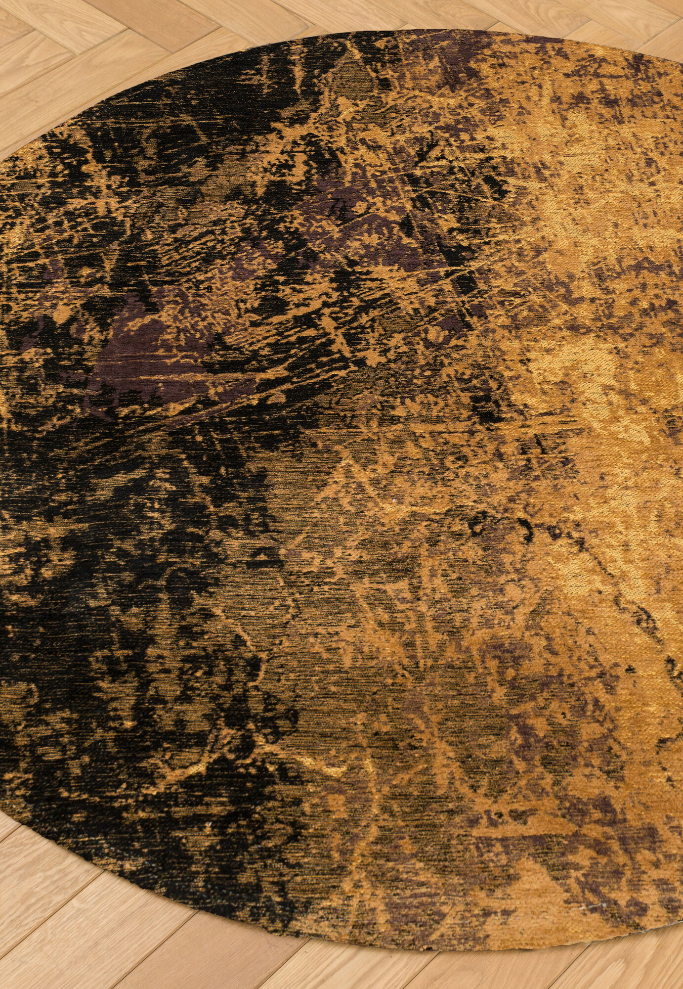 Бельгийский ковер безворсовый 140*140 см Manhattan LM3318-L91 круг