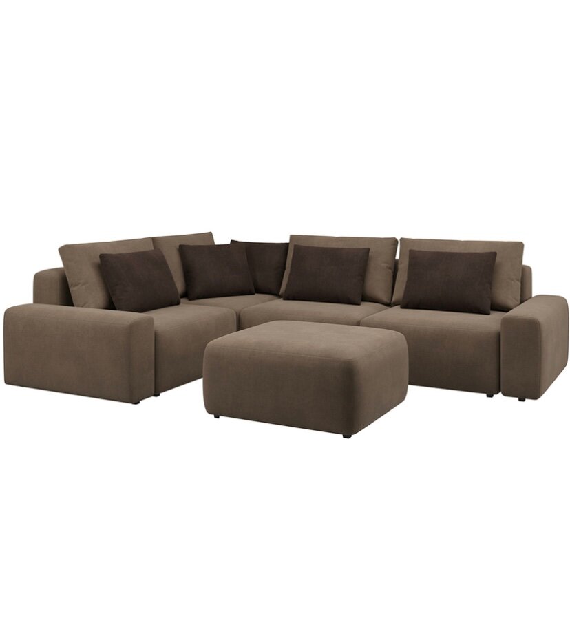 Диван модульный DiHall Гунер, велюровая обивка, 170x300х95 см