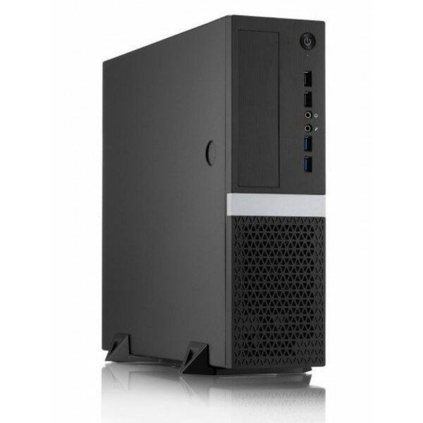 Компьютерный корпус Foxline FL-211-TFX300S с блоком питания 300Вт, mATX case, black, w/PSU TFX 300W, w/2xUSB2.0+2xUSB3.0, w/pwr cord, w/8cm FAN
