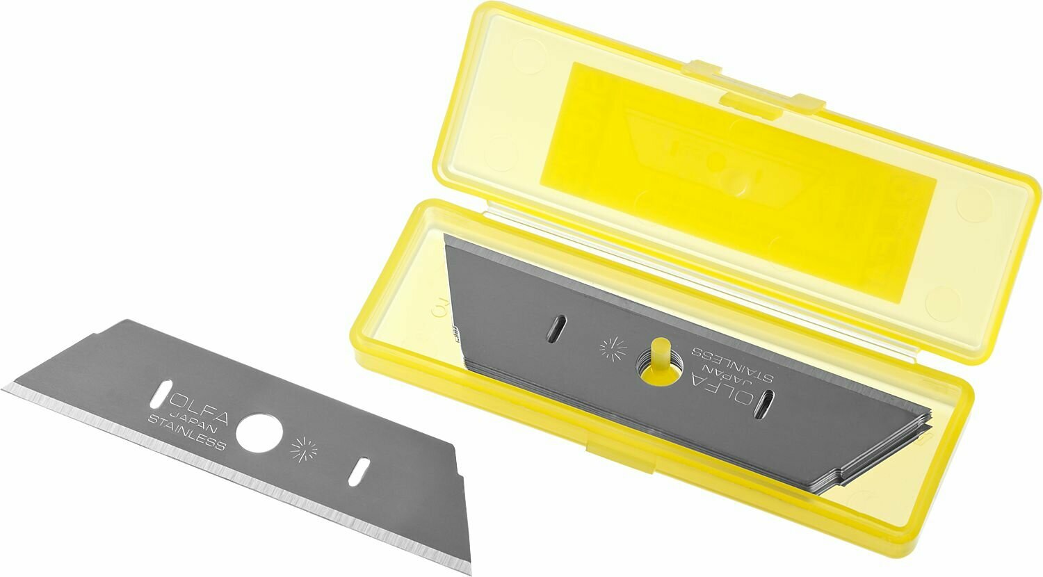 Лезвия OLFA SKB-2S, трапециевидные, нержавеющая сталь, ширина 17.5мм, 10шт.