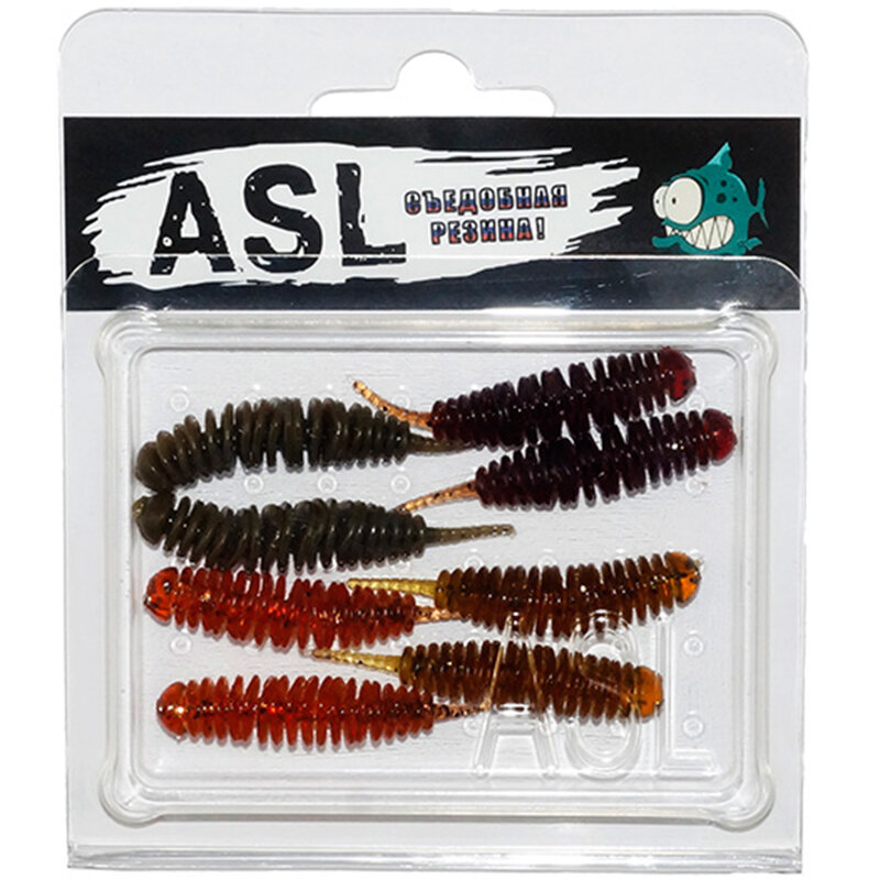 Силиконовая приманка ASL "Танта" цвет "mix 2", L-2,5см (1"), 12шт/уп