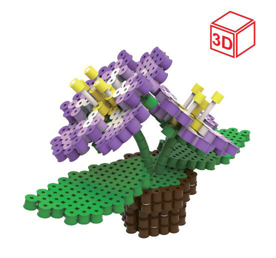 Hobbius TLS-02-WX89 Термомозаика №13 Фиалка 3D - вдохновляющий набор для творчества