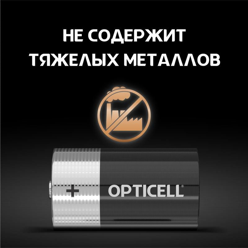 Батарейки Opticell Basic D, 2шт — фото 1