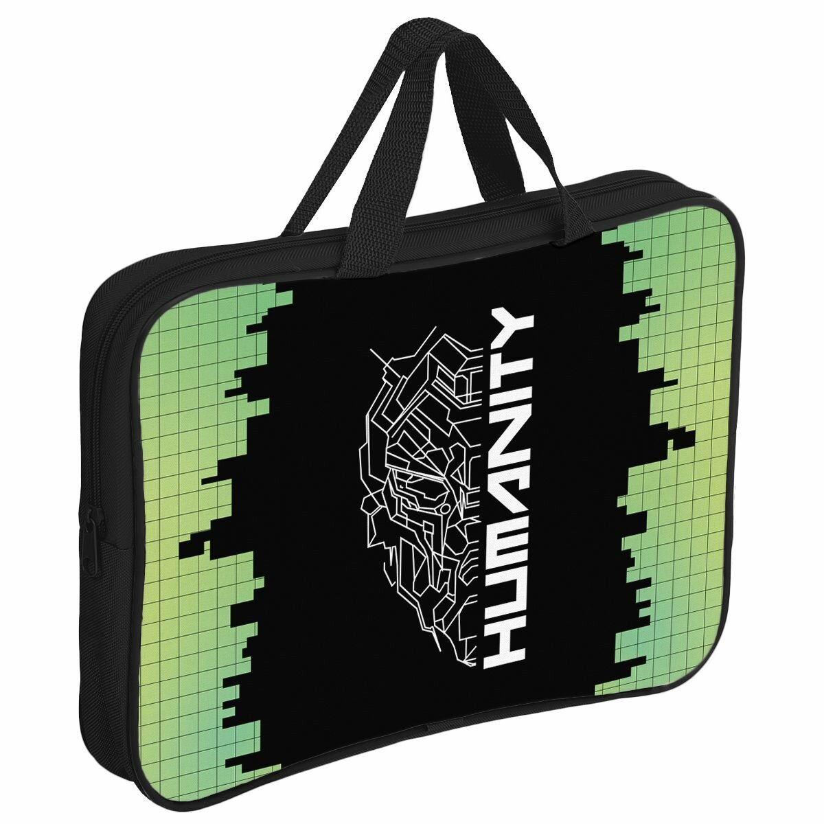 Папка с ручками тканевая для уроков труда, для изо, для занятий "Humanity" (26*34*4 см)