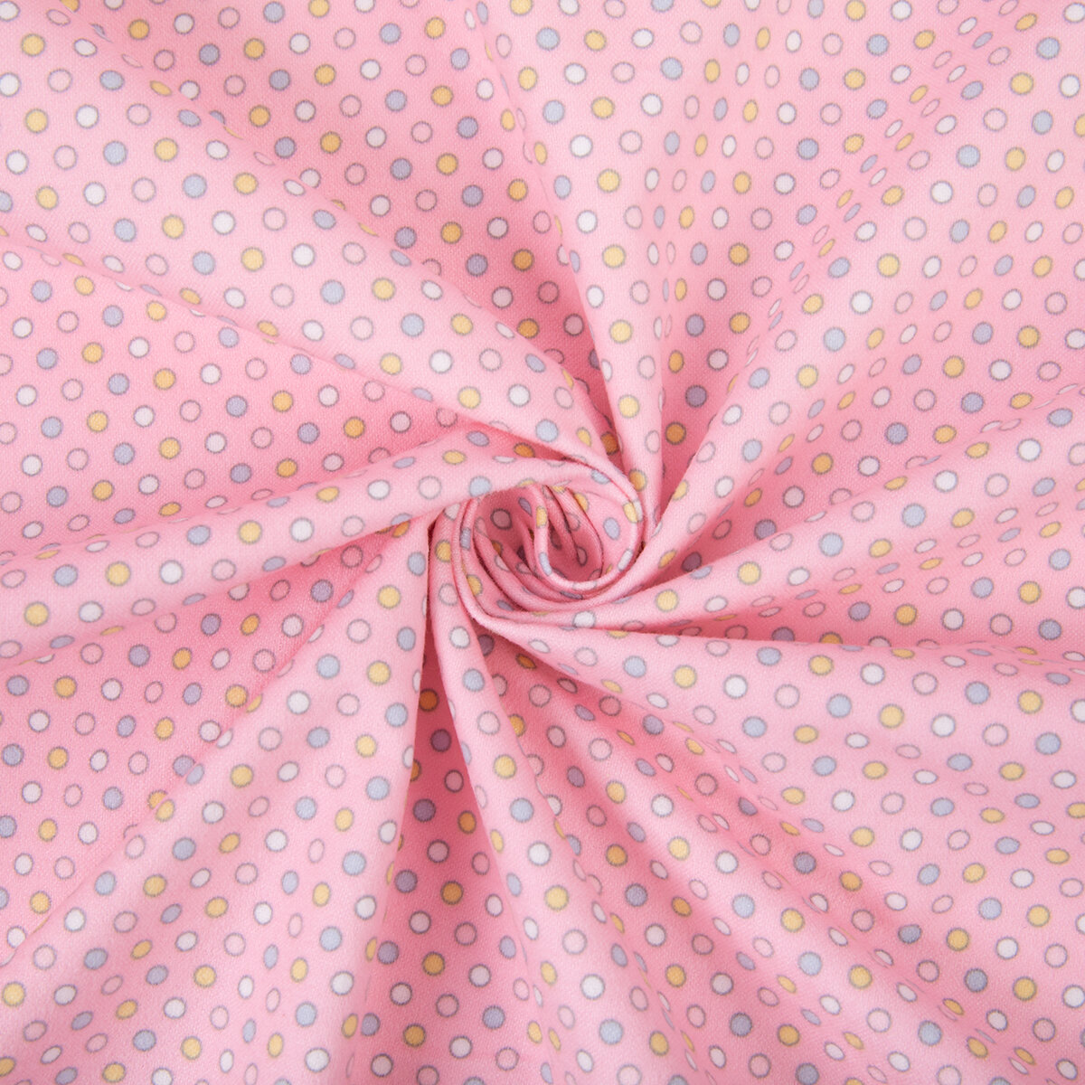 Ткань для пэчворка PEPPY "молочные СНЫ фланель" отрез 100 x 110 см 175 г/кв. м 100% хлопок МС-08 розовый