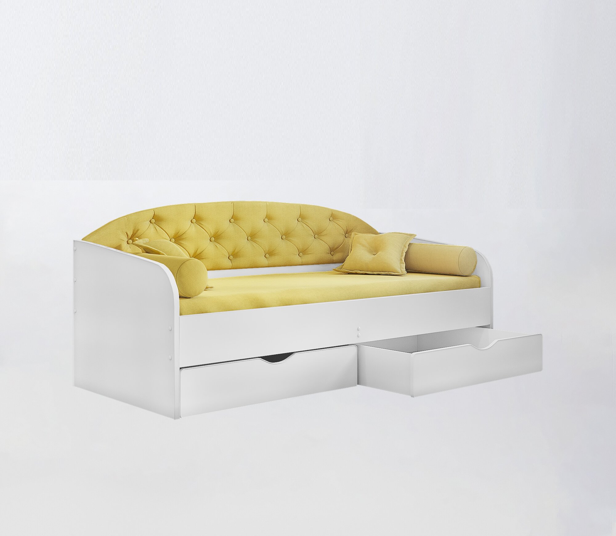 Matrix декоративный чехол на матрас на резинке 80 х 190см, цвет желтый