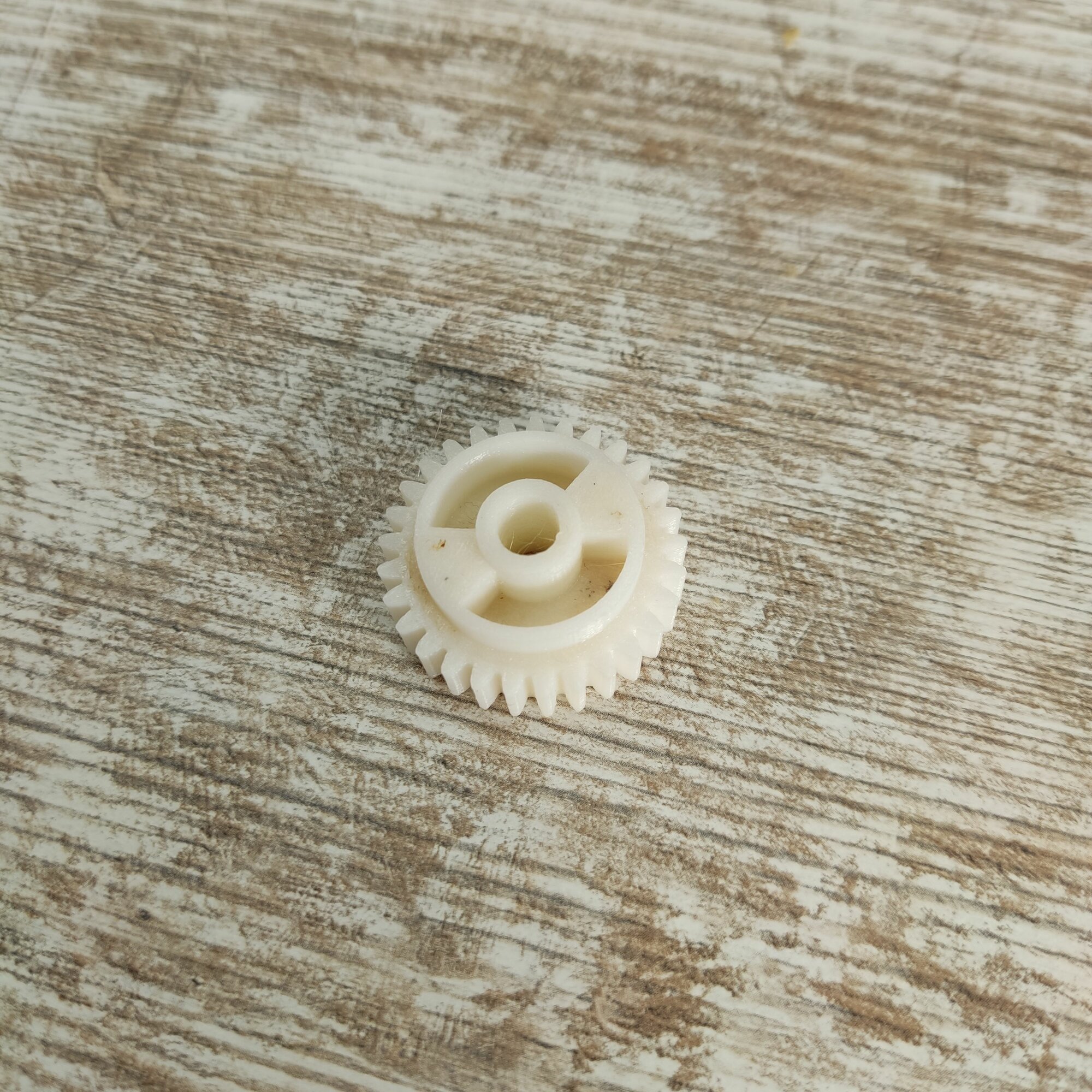 Шестерня привода JC66-03016A, для термоузла, армированная углеволокном, белая, черная